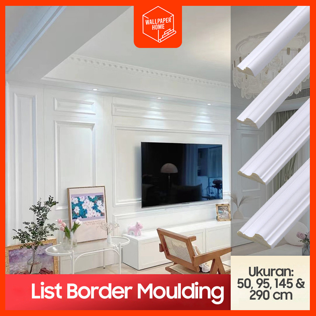 Jual List Border Profil Wall Moulding / Molding Panel PVC Dekorasi ...