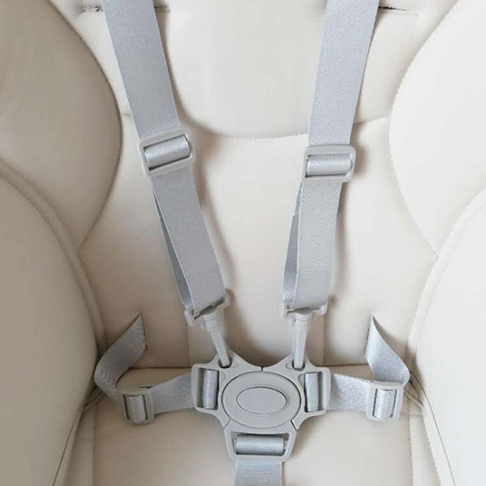 Jual Child Dining Chair Belt Cross-shaped Design Baby 5 Point Harness High Chair Safe Belt Seat ...