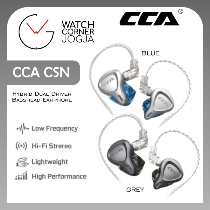 Jual CCA CSN with Mic 1BA+1DD In Ear Monitor Dual Driver Basshead ...