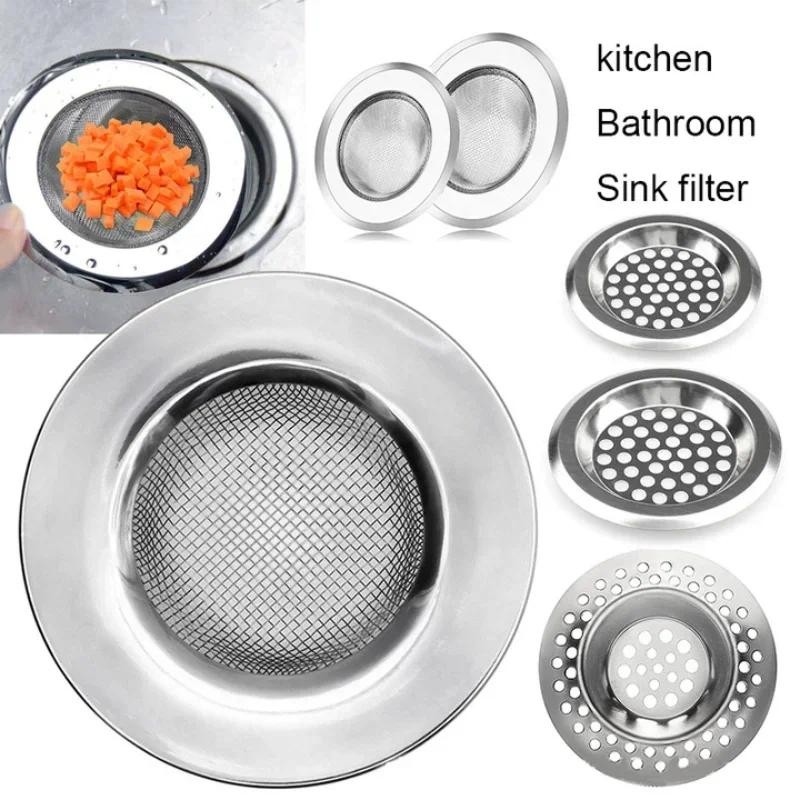 Jual 1PCS Kitchen Sink Filter Stainless Steel Mesh Sink Strainer Filter ...