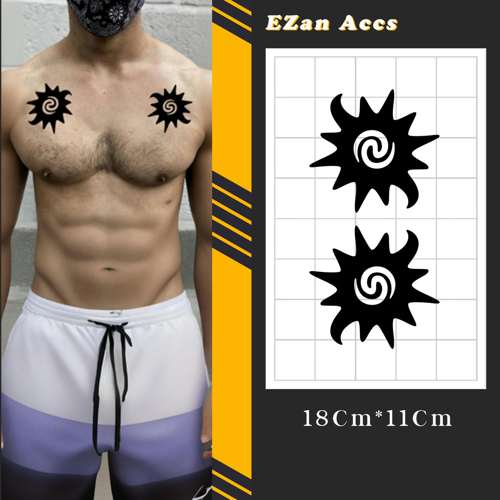 Jual Stiker Tato Bunga Terong 4 Temporary Semi Permanen - Tahan Lama ...