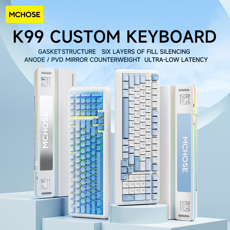 Jual Mchose K99 Keyboard Customization Gaske Wireless Bluetooth Tri ...