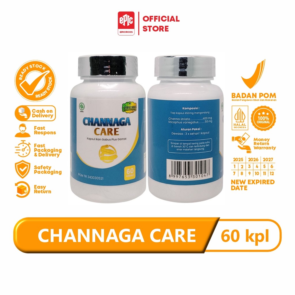 Jual Syifacare Channaga Care Asli Original Suplemen Sari Minyak Ikan ...
