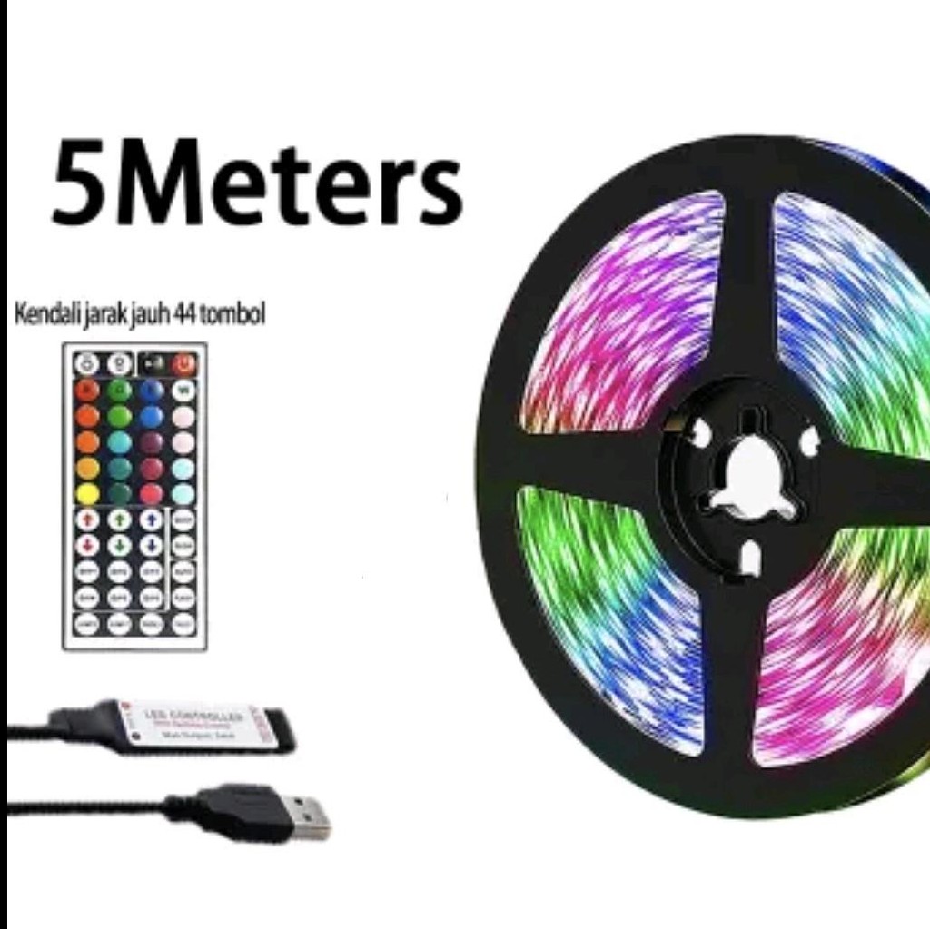 Jual Lampu Strip LED (5meter) Lampu Hias Strip USB 5050 Kamar Dekorasi ...