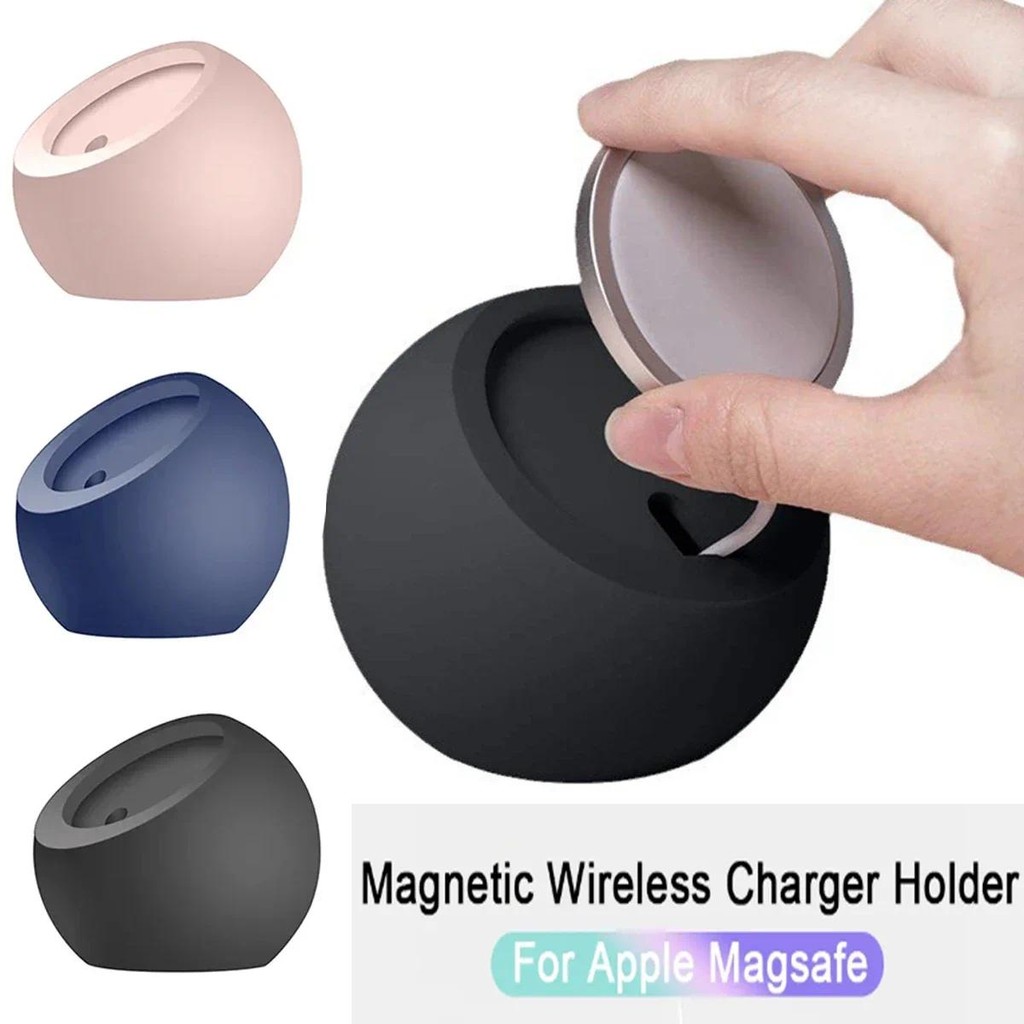 Jual Desk Ball Shape Magnetic Silicone Charging Holder for Magsafe ...