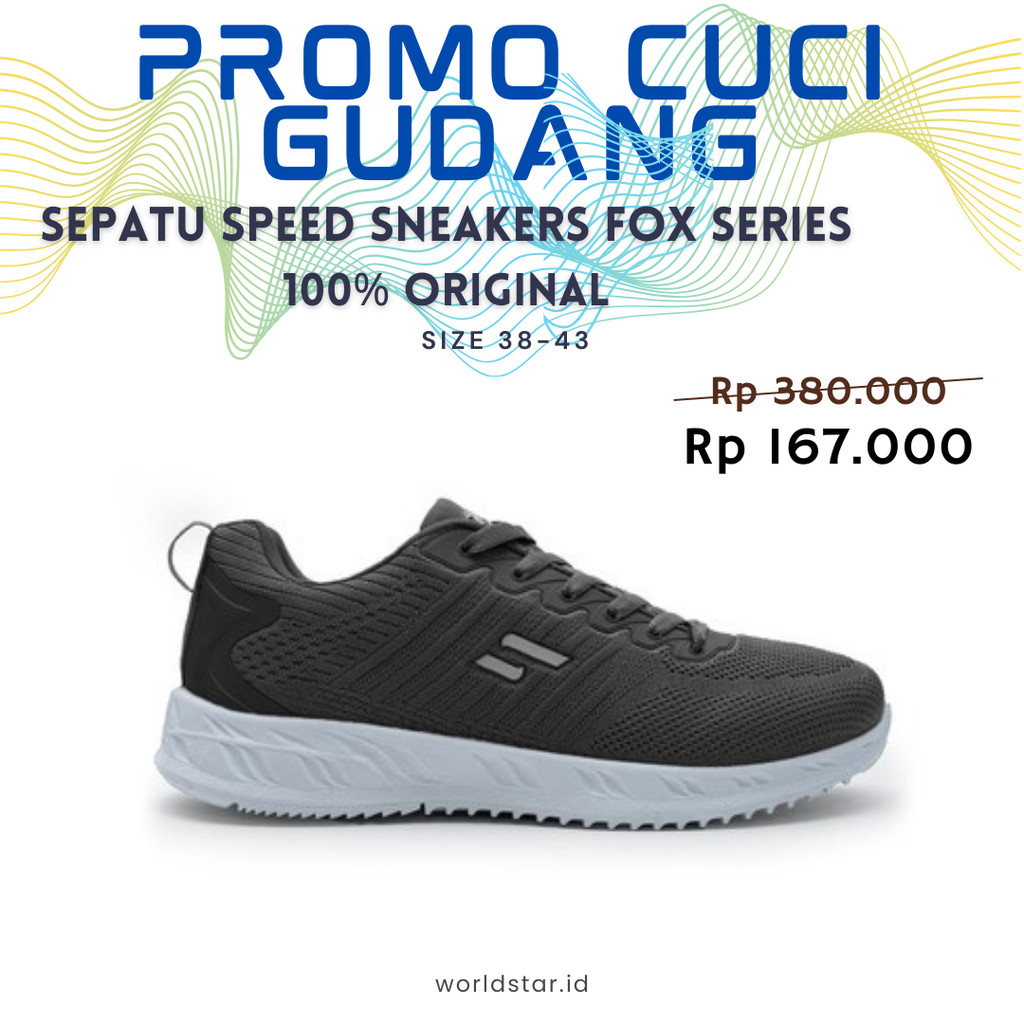 Jual Sepatu Speed Sneakers FOX Series 100% ORIGINAL Sepatu Sneakers ...
