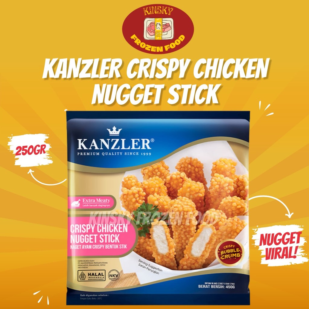 Jual KANZLER CRISPY CHICKEN NUGGET STICK 250GR | Shopee Indonesia