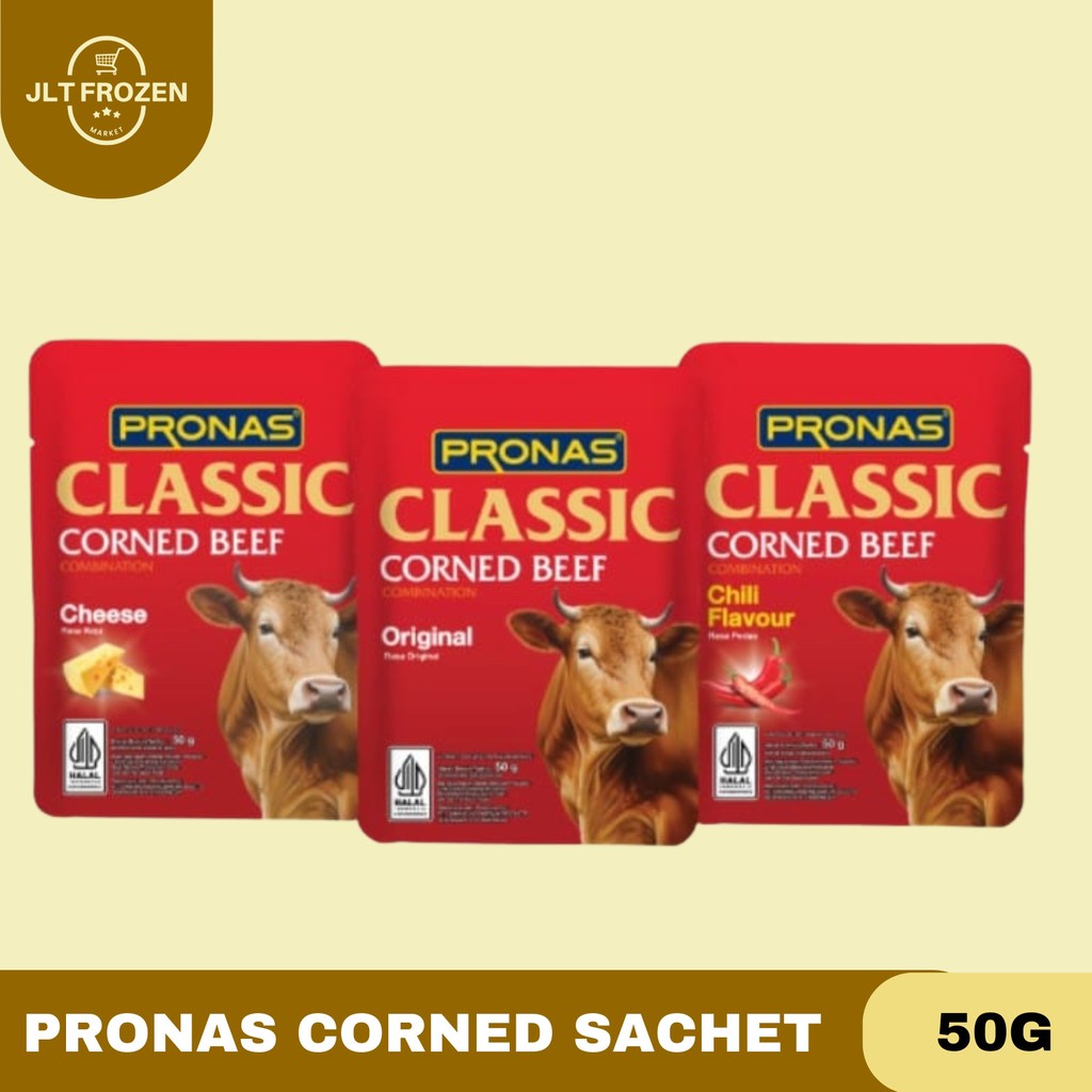 Jual Pronas Corned Beef Sachet / Kornet Daging Sapi Kemasan Sachet Rasa ...