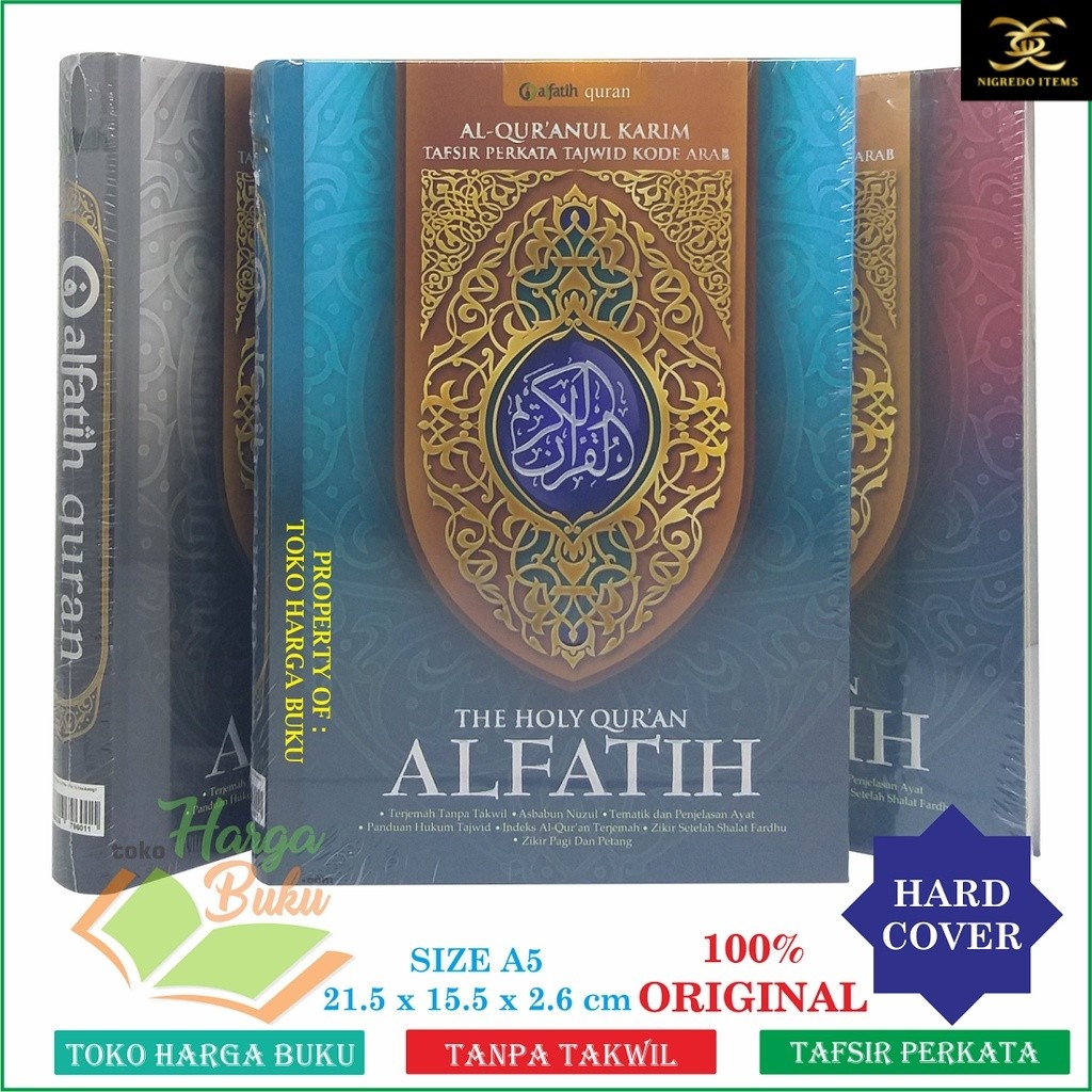 Jual Al-Quran Al-Fatih - The Holy Quran Al Fatih A5 HC Terjemah Tanpa Takwil Ukuran Sedang ...