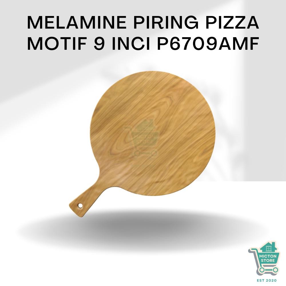 Jual MICTON Premium Melamine Piring Pizza Motif 9 inch P6709AMF Piring ...