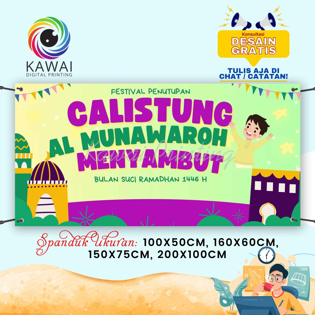 Jual Spanduk Banner MMT Lomba Calistung Rekuest 200x100 Cm | Shopee ...