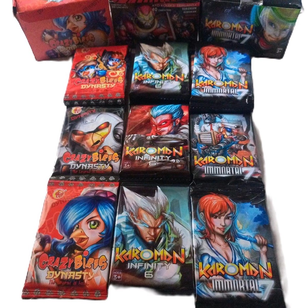 Jual 10 pcs KAROMAN IMMORTAL 7/KAROMAN INFINITY 6/CRAZY BIRDS DYNASTY ...
