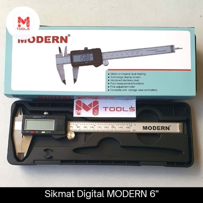 Jual Sikmat Digital MODERN 6" - MODERN Digital Caliper | Shopee Indonesia