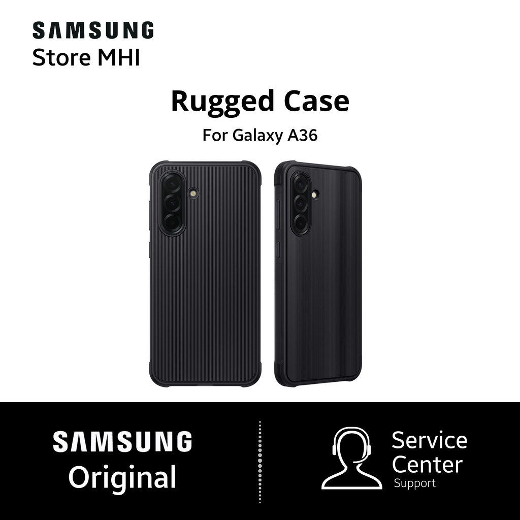 Jual Case Samsung Galaxy A36 Rugged Black | Shopee Indonesia