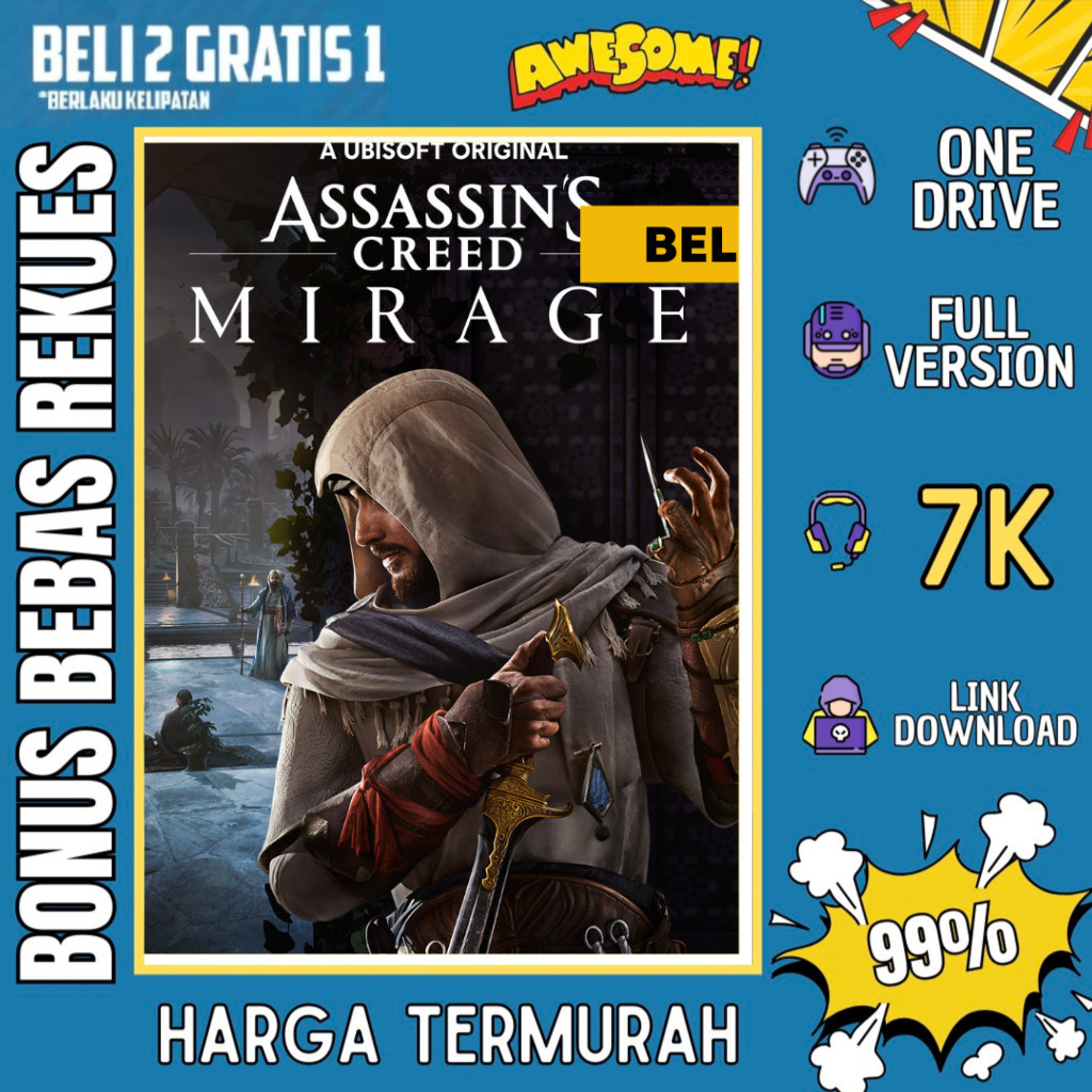 Jual ASSASSINS CREED MIRAGE - GAME PC - GAME LAPTOP - PC GAMES - BELI 2 ...