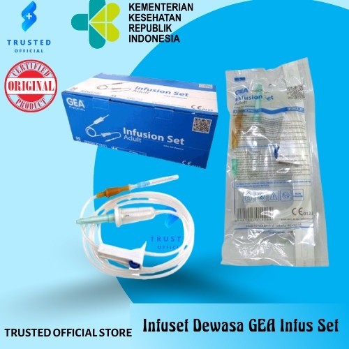 Jual Infuset Dewasa GEA ONEMED Infus Set Infusion Selang Infus | Shopee ...