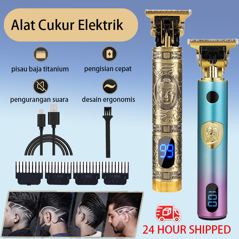 Jual Alat Cukur Elektrik Hair Clipper Trimmer T9 / Cukuran Vintage T9 Alat Cukur Hair Clipper ...