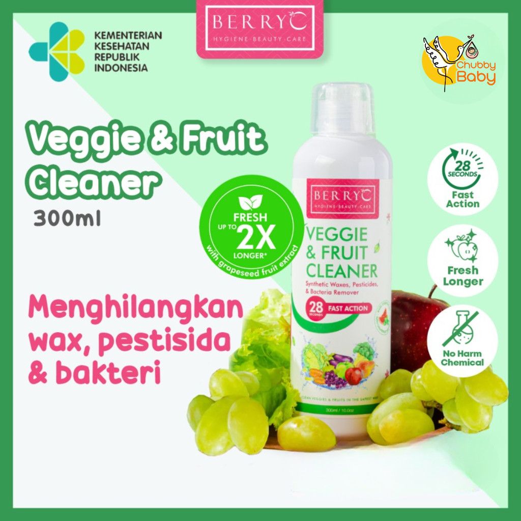 Jual Berry C - Veggie & Fruit Cleaner 300ml | Pencuci Buah & Sayuran ...