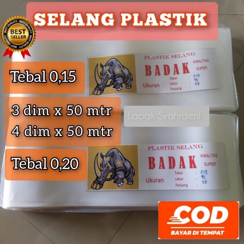 Jual PROMO selang plastik bening 3" dim 4" dim panjang 50mtr selang air ...