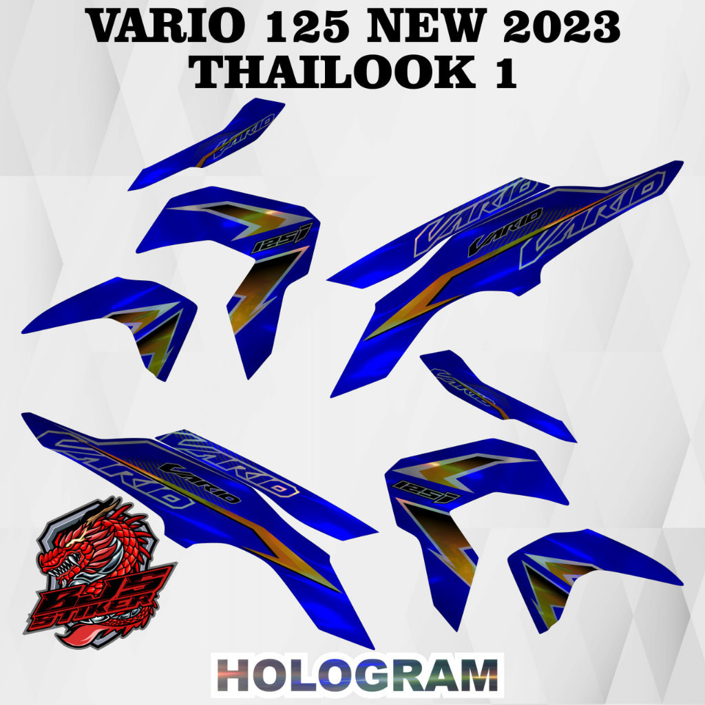 Jual Stiker striping VARIO 125 NEW 2023 - striping sticker stiker polet ...