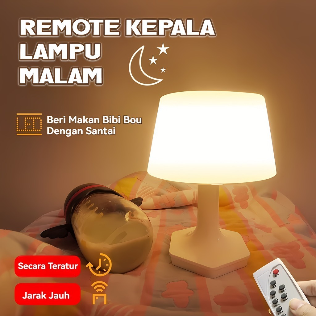 Jual Lampu Meja Minimalis LED Dengan Remote Lampu Tidur LED Putih ...