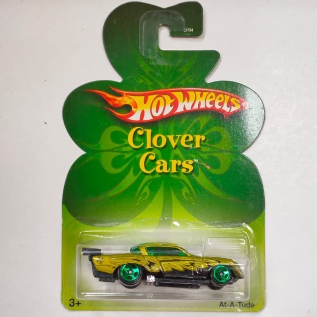 Jual FTS27 HW Hot Wheels At A Tude hijau pupus Clover Cars 2007 rare ...