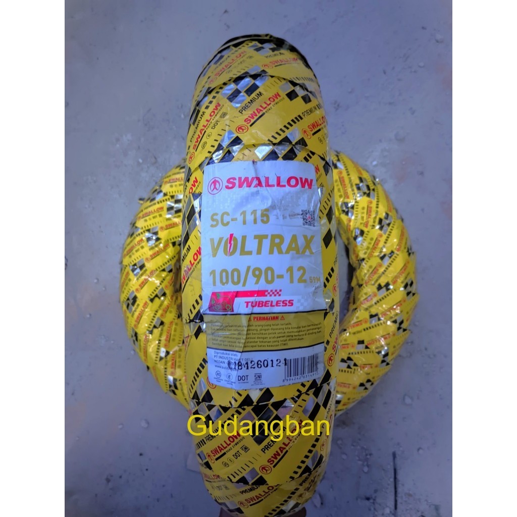 Jual Swallow VOLTRAX 100 90 12 SC115 Ban Luar Motor Listrik Scoopy ...