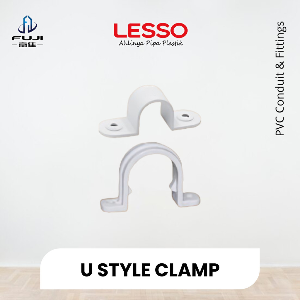 Jual Lesso Klem Lesso U Style Conduit | Shopee Indonesia