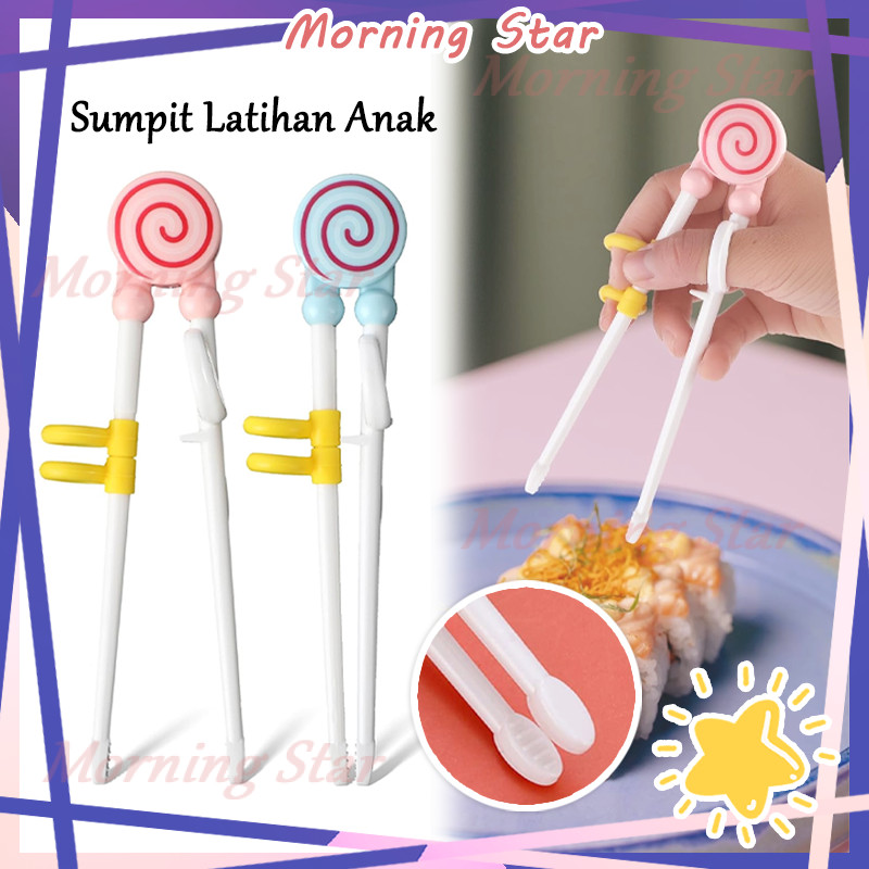 Jual Sumpit Anak Belajar Makan Model Kartun/Training Chopstick/Sumpit ...