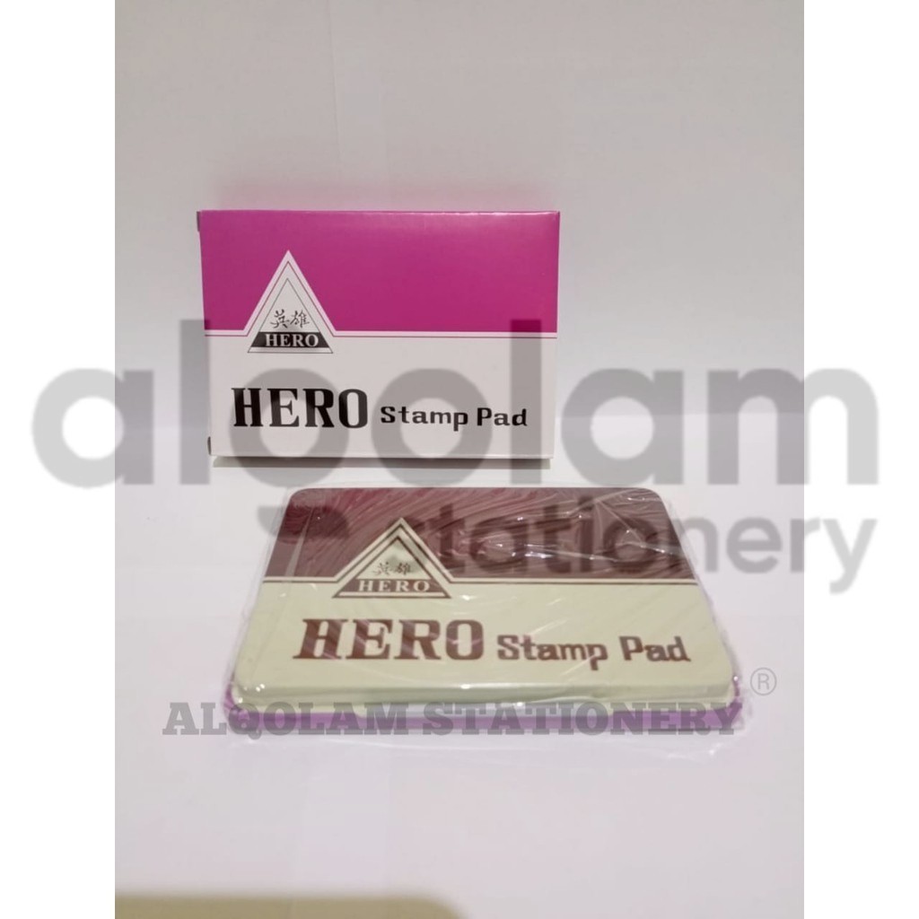 Jual SATUAN ( 1 BIJI ) Stamp Pad Hero Kecil Bak Stempel Bantalan ...