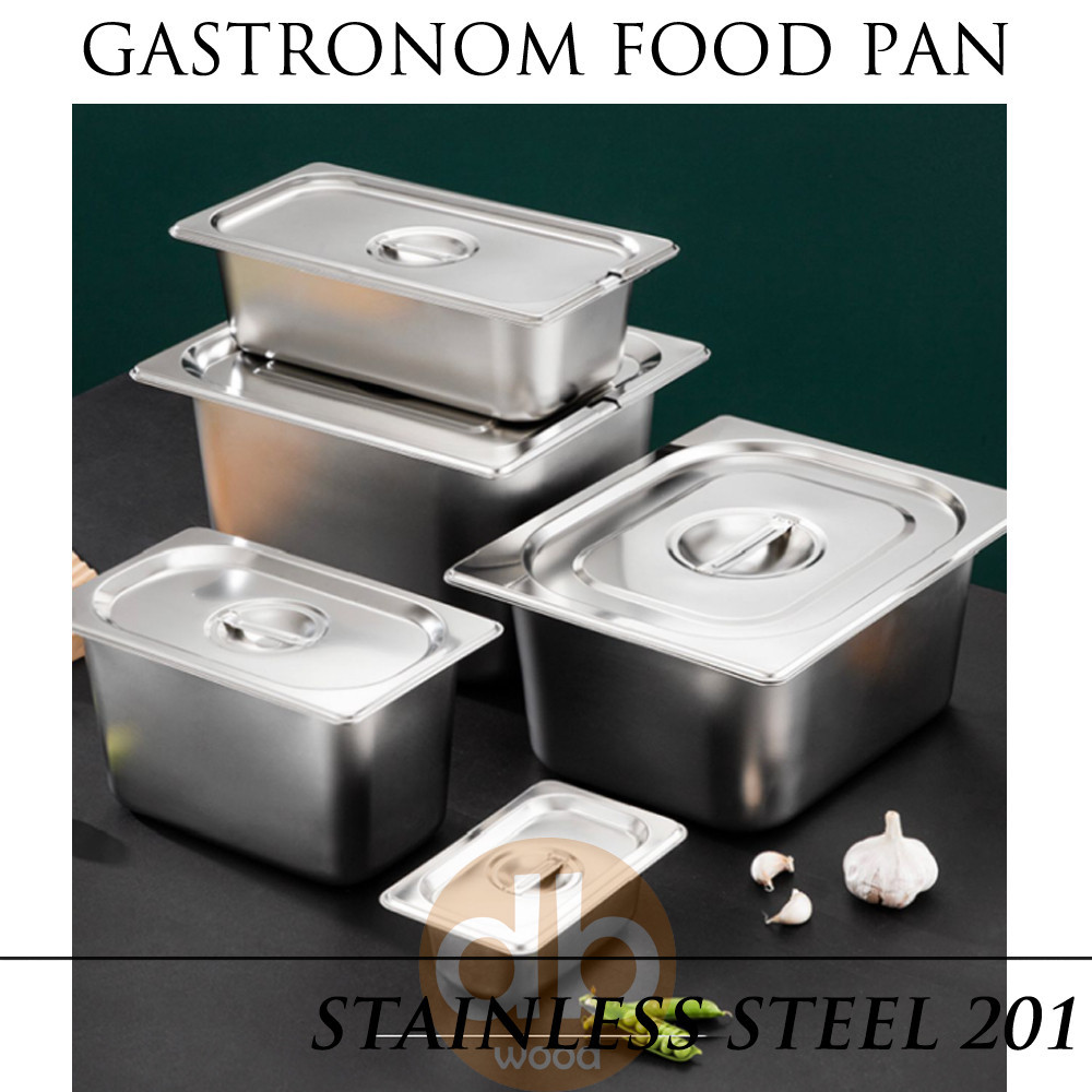 Jual Food pan Gastronom Stainless steel 1/9x6.5 1/9x10 1/9x15 | Wadah ...
