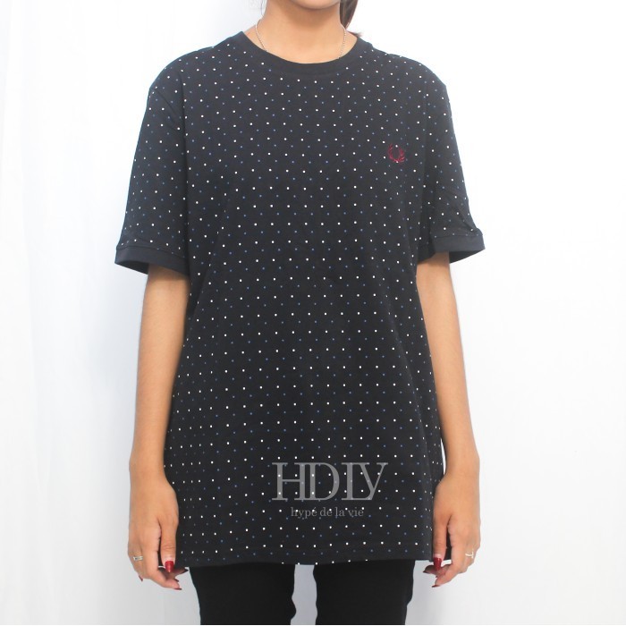 Jual Fred Perry Dots Red Black ( 100% Original ) | Shopee Indonesia