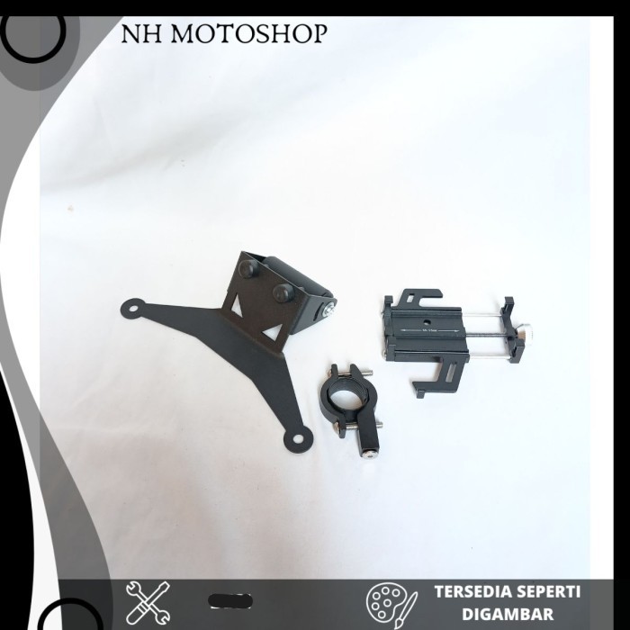 Jual PAKET HOLDER HP XMAX OLD PEGANGAN DUDUKAN HANDPHONE BRACKET SEPEDA ...