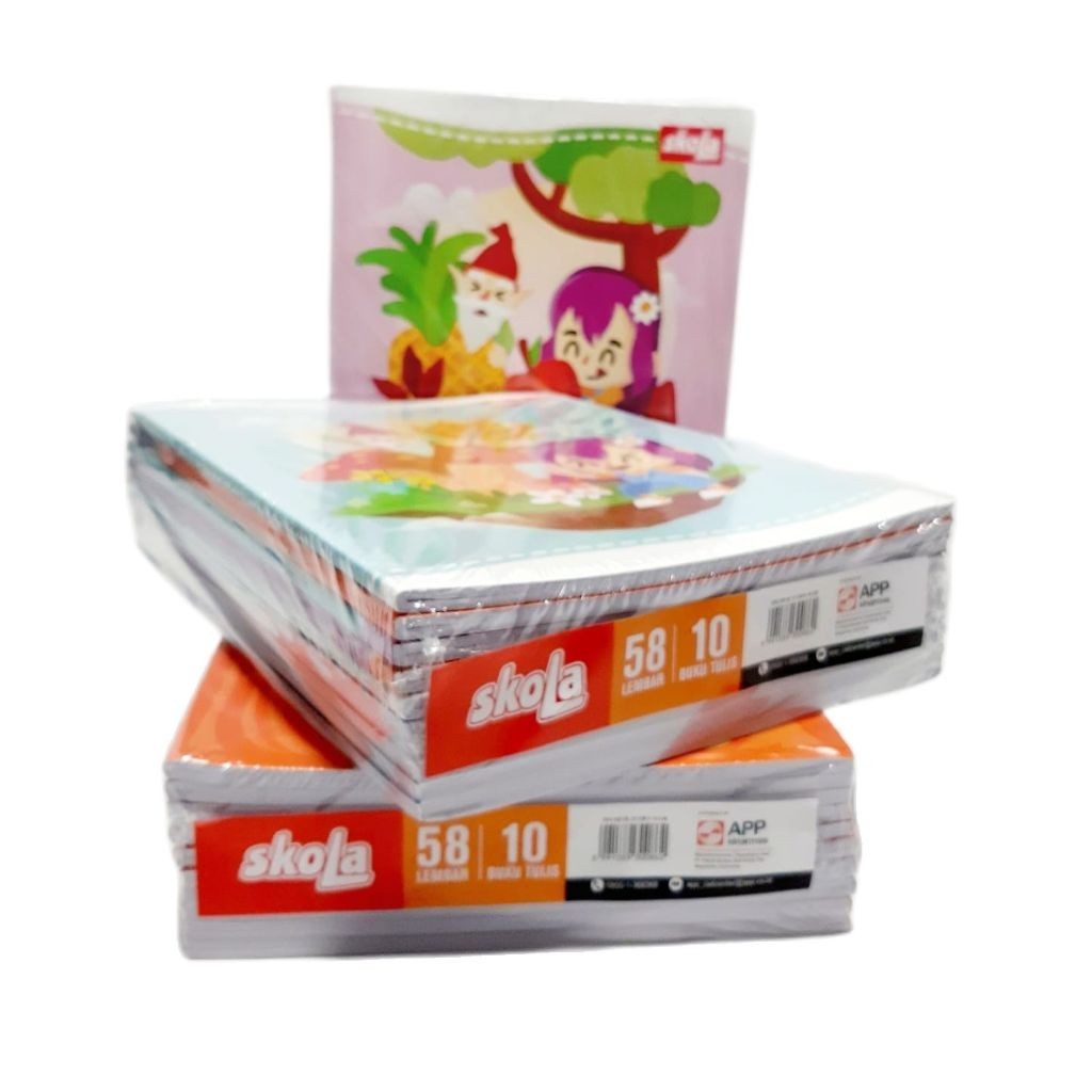 Jual Buku Tulis SKOLA 58 Lembar Isi 10 Buku Ukuran Buku Tulis Biasa ...