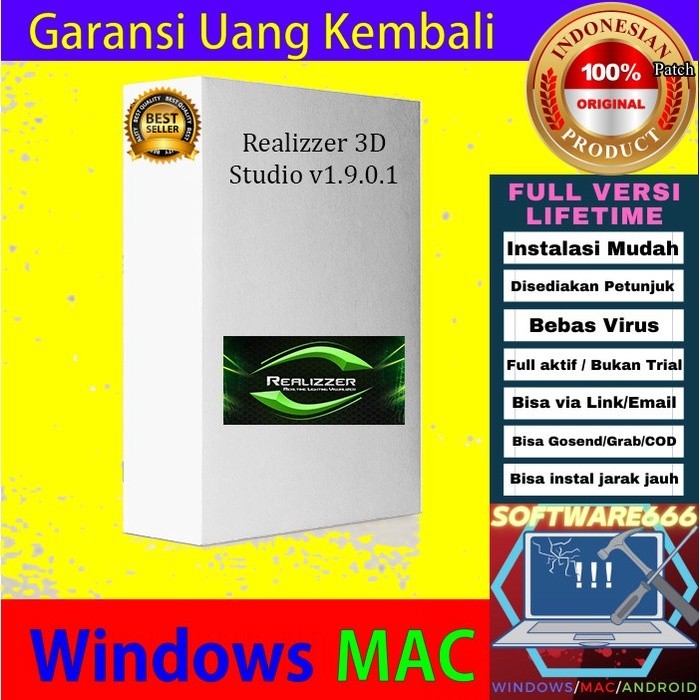 Jual Software Desain Foto Realistik: Realizzer 3D Studio v1.9 [WIN ...