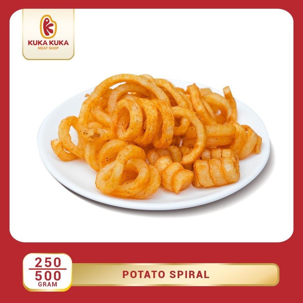 Jual Curly Fries Kentang Spiral / Kentang Goreng Spiral 250gram ...