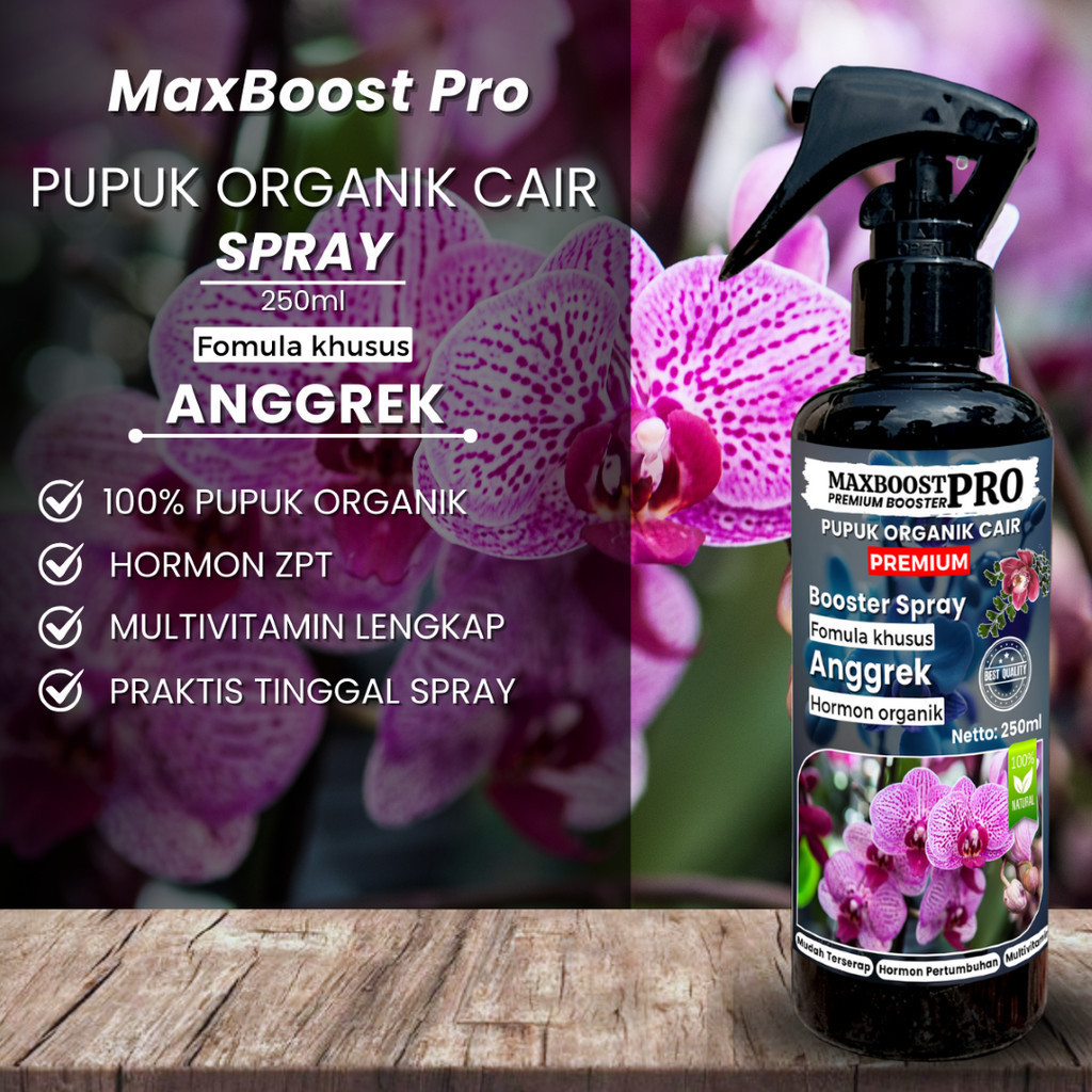 Jual Pupuk Organik Cair Spray Tanaman Hias Bunga Anggrek Plus Hormon ...