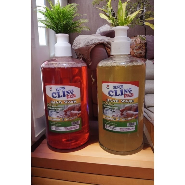 Jual HAND SOAP / HAND WASH SABUN CUCI TANGAN CLING PUMP 500ml / 1 LITER ...