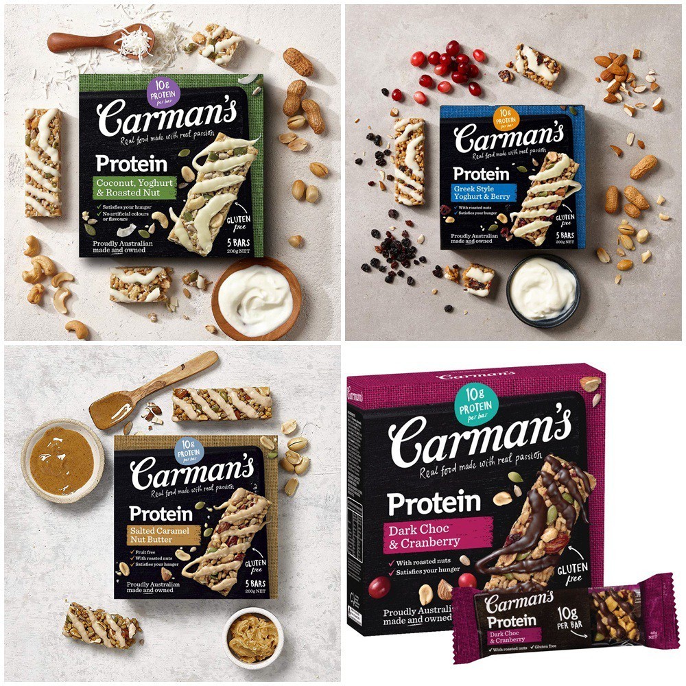 Jual CARMAN'S Gourmet Protein Bars asal Australia - Sehat dan Bergizi ...