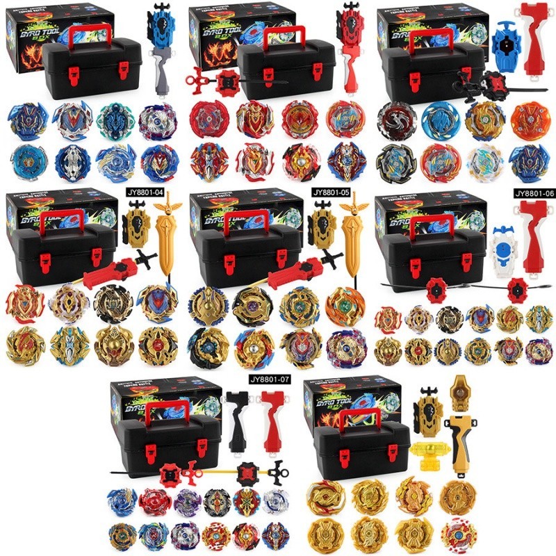 Jual Beyblade 8801 Burst Gyro Set Match Sets Toy Small Volume Combat Toolbox Storage Box ...