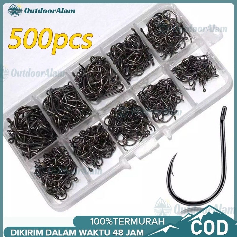 Jual 【COD】Kail pancing carbon 500pcs Kail Pancing Bahan Baja Karbon ...