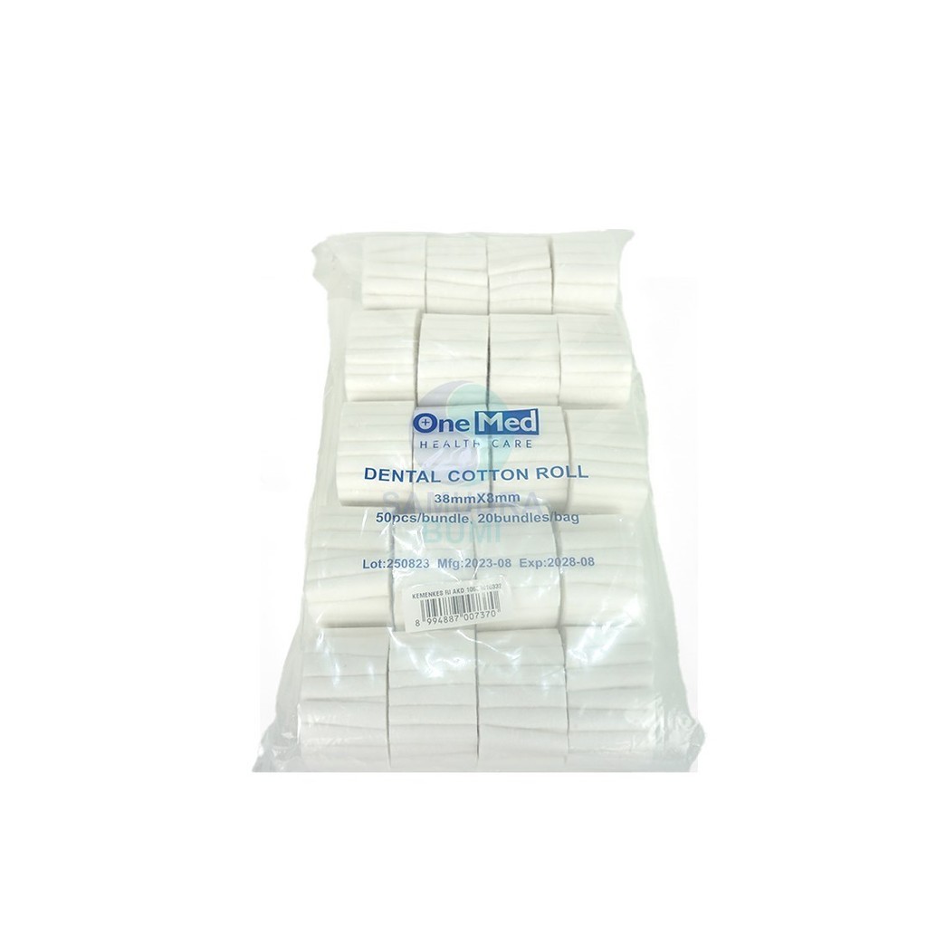 Jual Kapas Gulung ONEMED COTTON ROLL Dental Isi 1000 Pcs | Shopee Indonesia