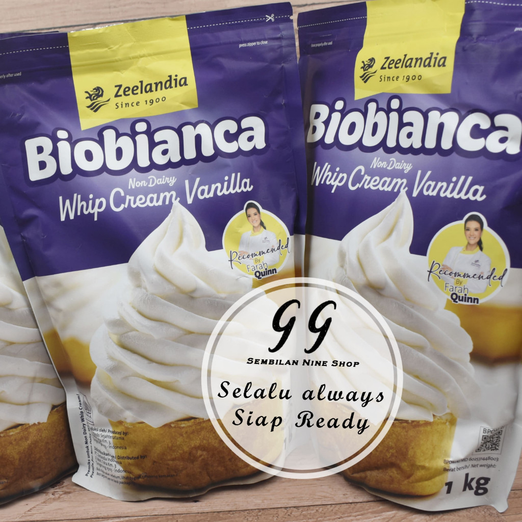 Jual Zeelandia BIOBIANCA Whipped Cream POWDER 1 KG BUBUK Whipping Cream ...