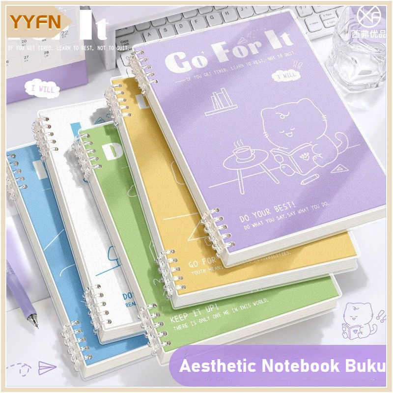 Jual 【Ready】Aesthetic Notebook Buku B5 / Kartun Lucu Buku Binder ...