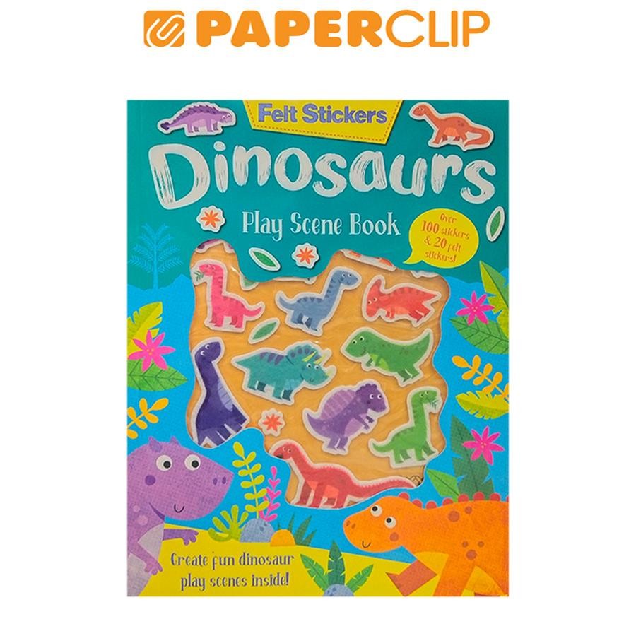 Jual FELT STICKERS - DINOSAURS PLAY SCENE BOOK | Shopee Indonesia