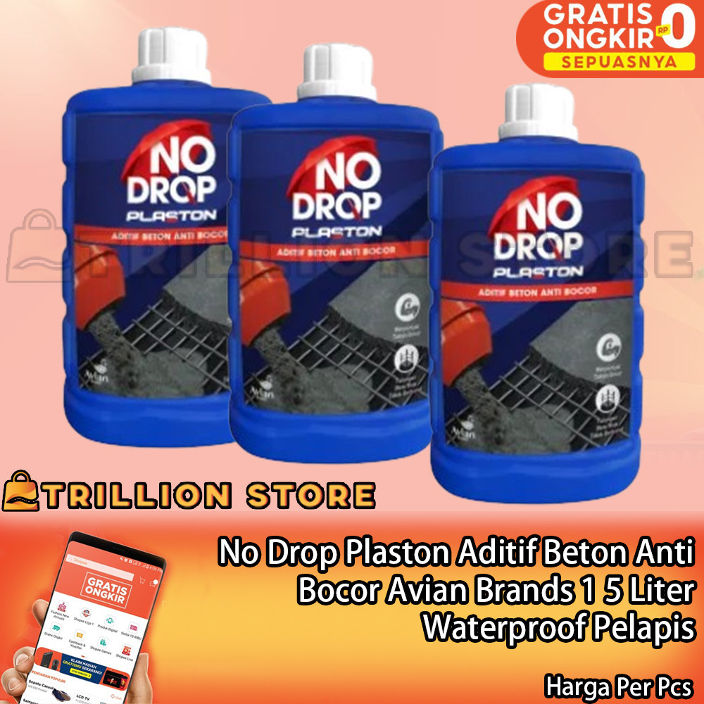 Jual Avian No Drop Plaston 1Lt 5Lt Aditif Beton Anti Bocor 1 5 Liter ...