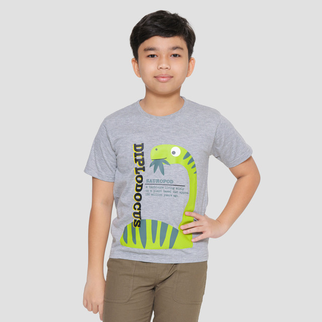 Jual Little M Dino Print Kaos Anak Laki-laki 121400136 | Shopee Indonesia
