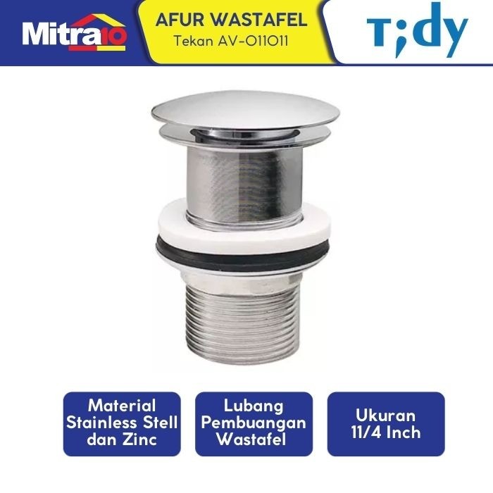 Jual Tidy Afur Lubang Pembuangan Wastafel AV-011011 11/4 Inch | Shopee ...