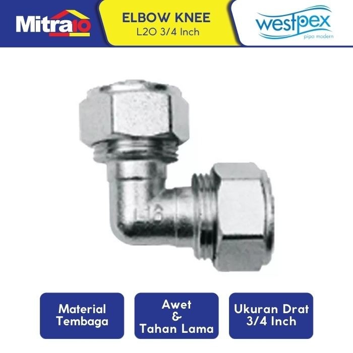 Jual Westpex Elbow Knee Air Panas Dan Dingin L20 3/4 Inch | Shopee ...