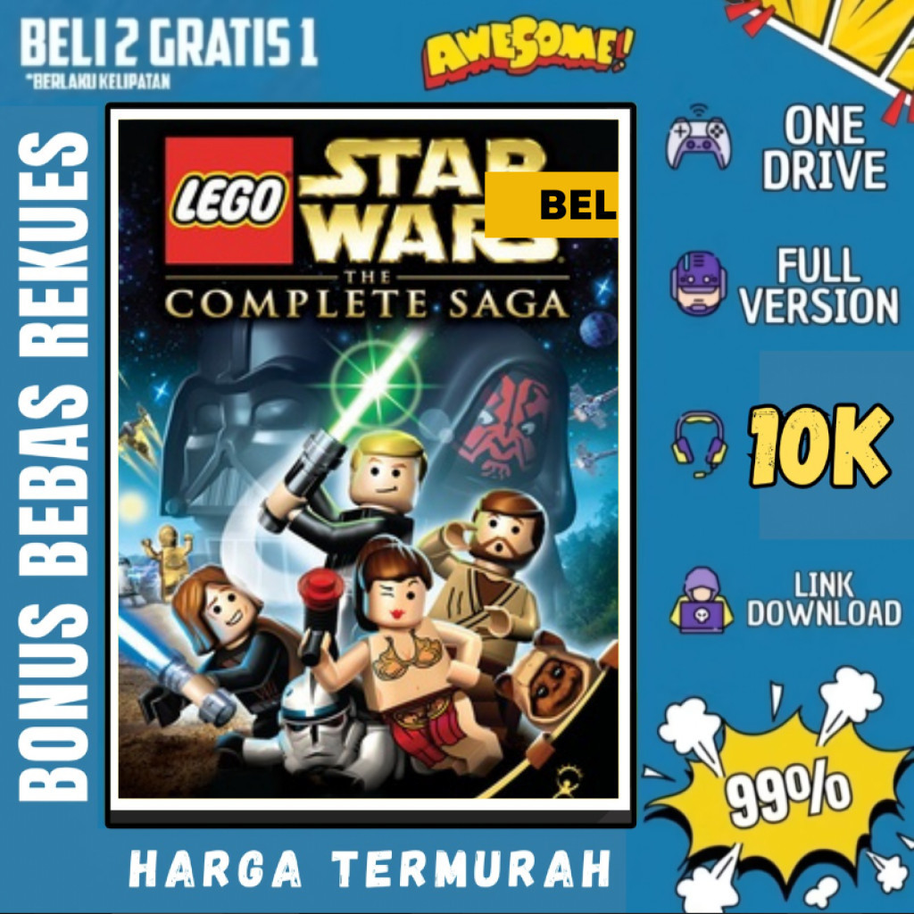 Jual LEGO STAR WARS THE COMPLETE SAGA - GAME PC - GAME LAPTOP - PC ...